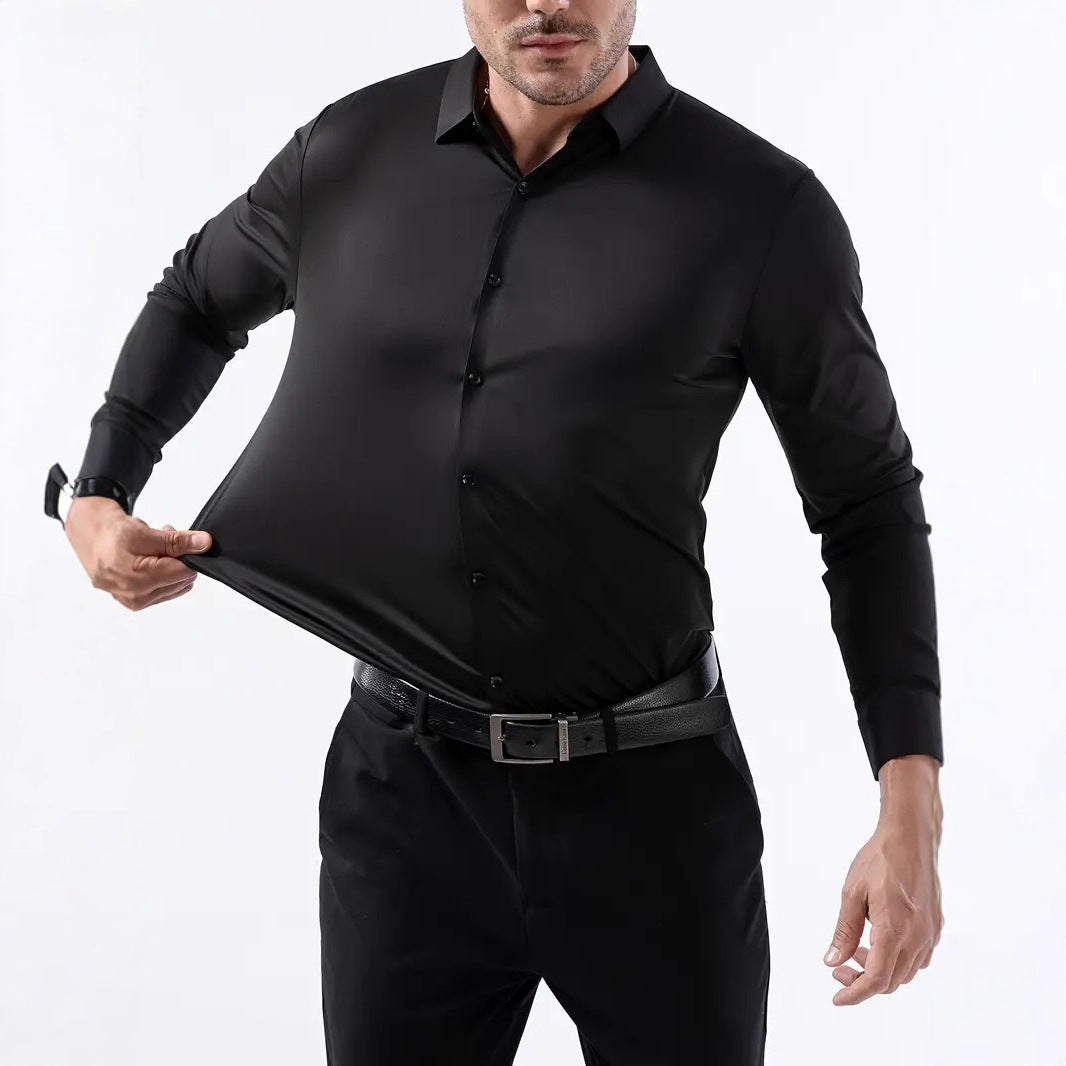 Signature Men's Full Size Button Down Short Sleeve Shirt ...