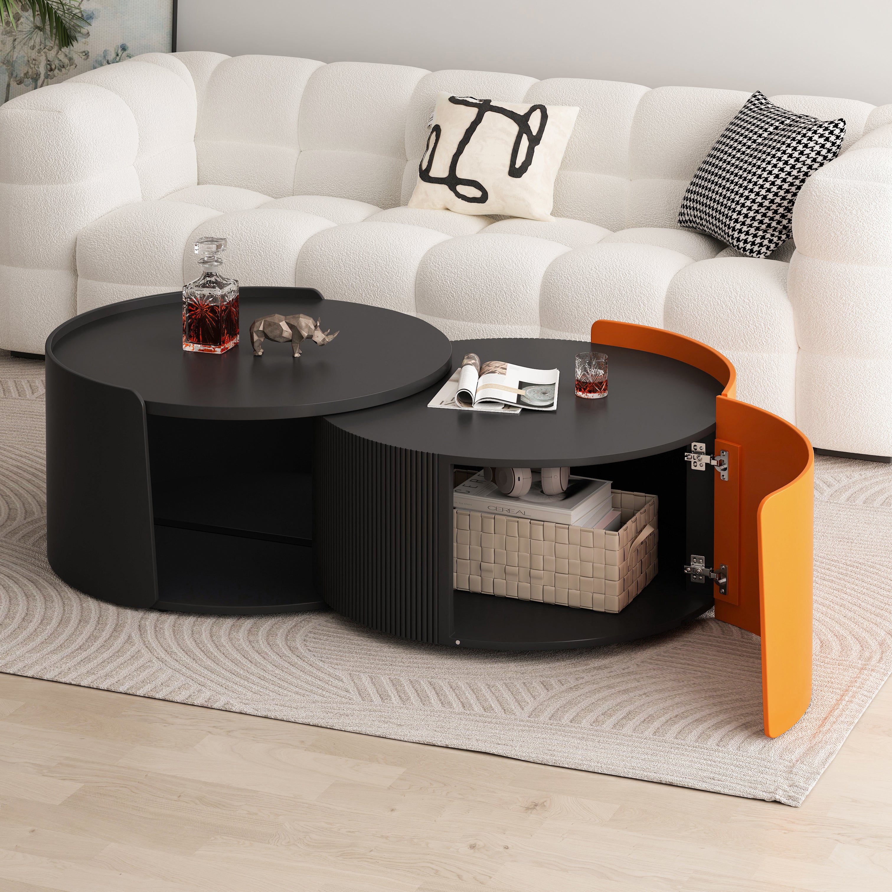 UltraLux Trendy European Coffee Table Simple Modern Delic ...